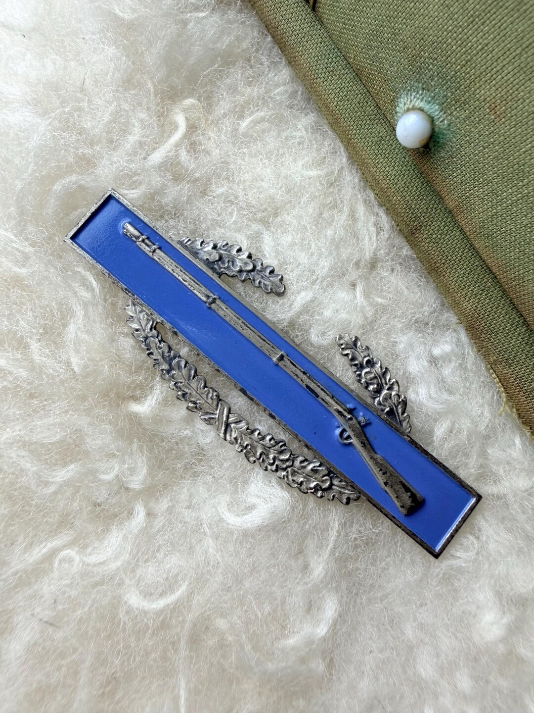 Vintage U.S Army Combat Infantryman Sterling Silver .925 Musket Badge ...