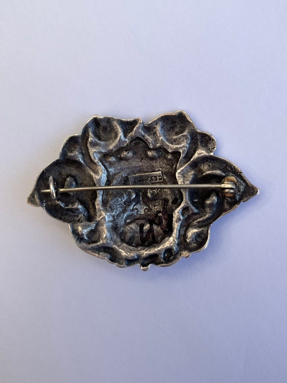 Antique Nordic C&S 830 Silver King Dragon Repoussé Pi… - Gem