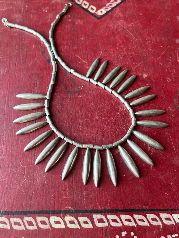 sterling silver collar - Gem