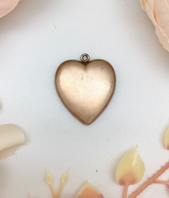 Antique Victorian Gold Filled Monogram Heart Locket - Gem