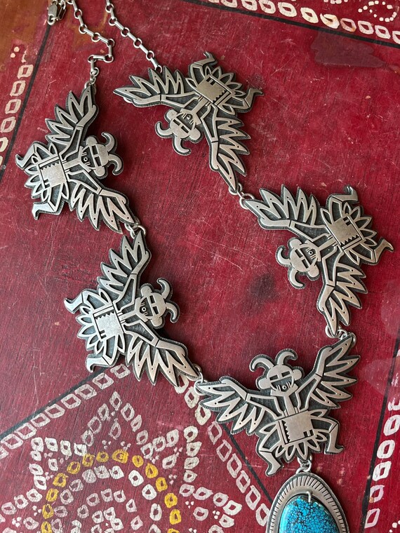 Vintage Native American Hopi Sterling Silver & Spider… - Gem