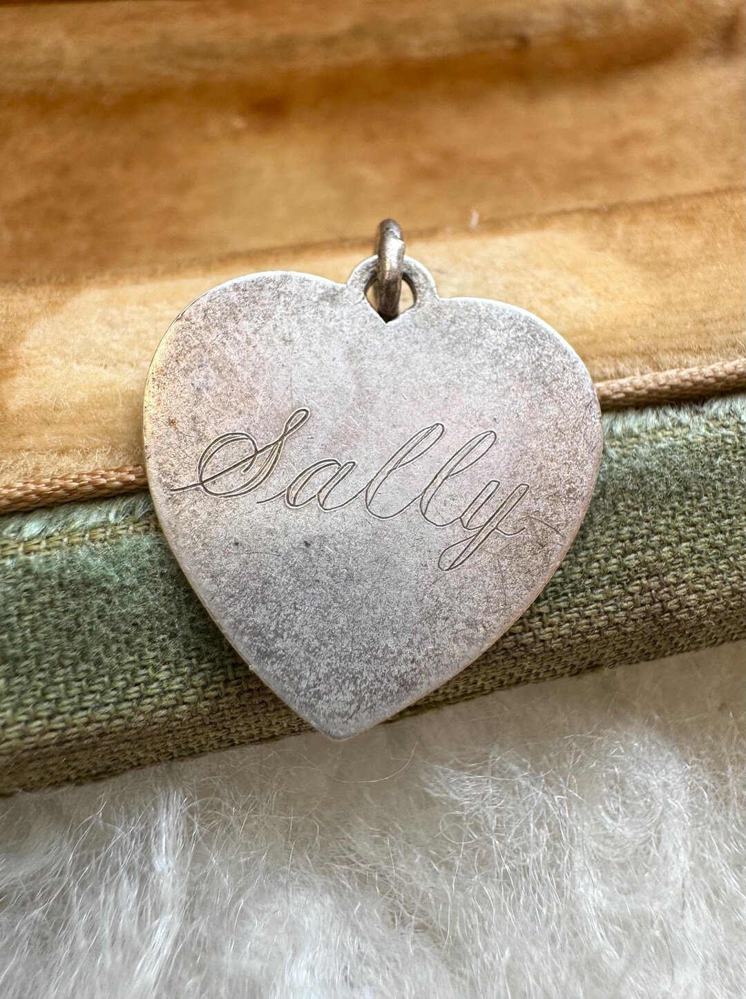 Vintage Sally Mid-century Name Sterling Silver .925 Token Charm Pendant ...