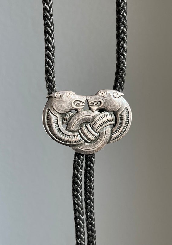 Mid-Century Norwegian Sterling enamel pin. - Gem