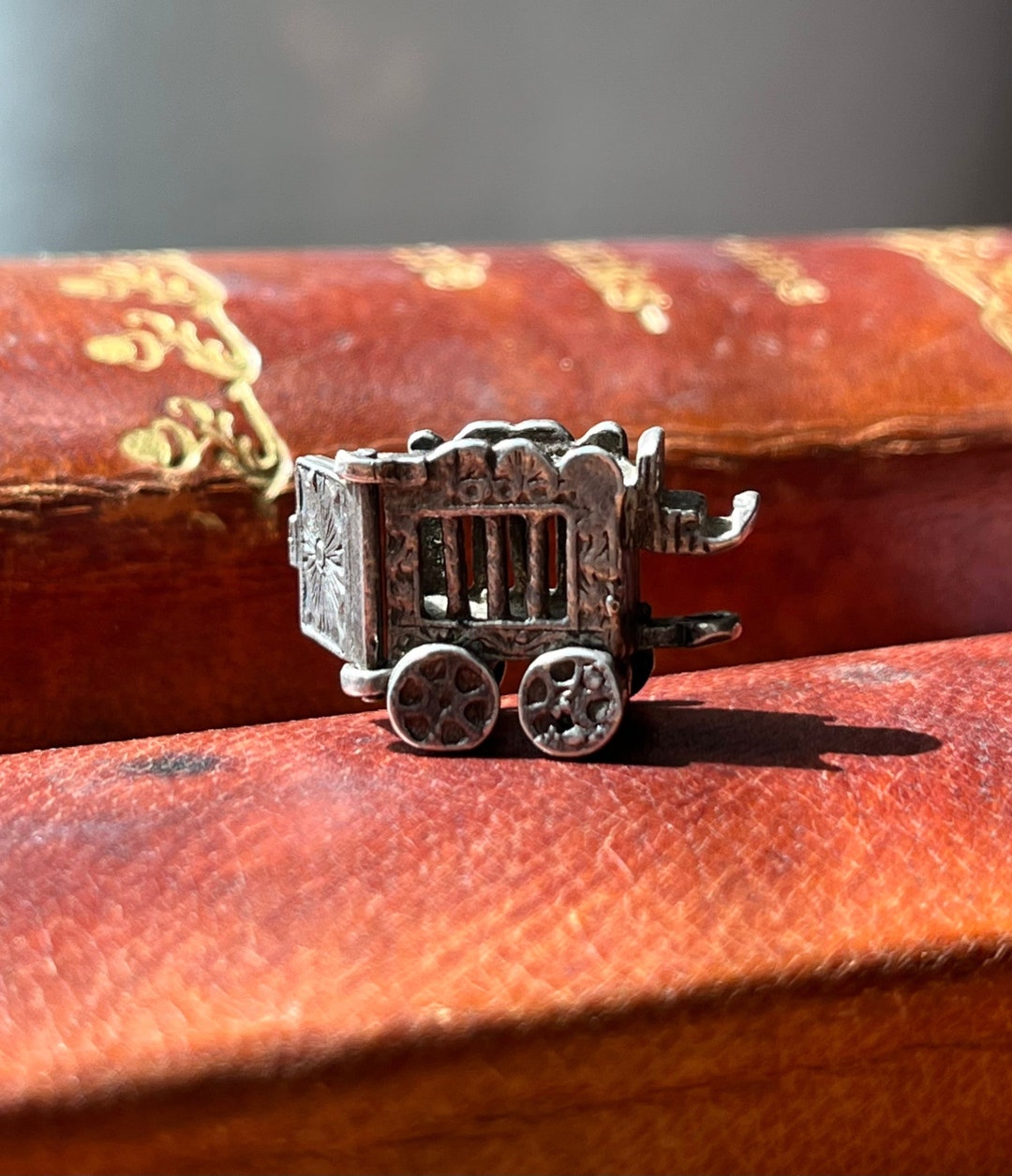 Vintage Sterling Silver Circus Wagon Charm - Etsy