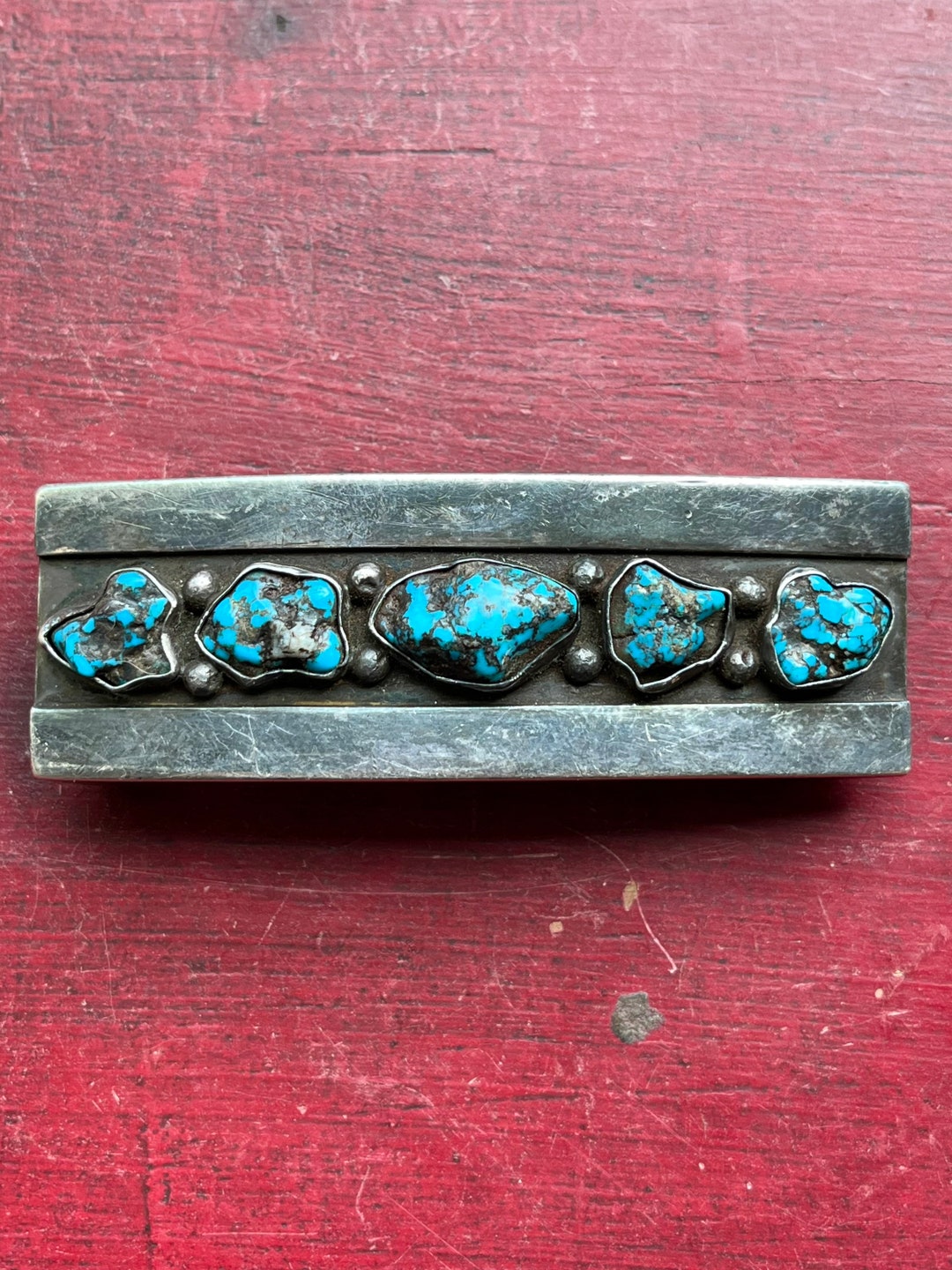 Vintage Native American Navajo Mark Chee Sterling Silver & Bisbee ...