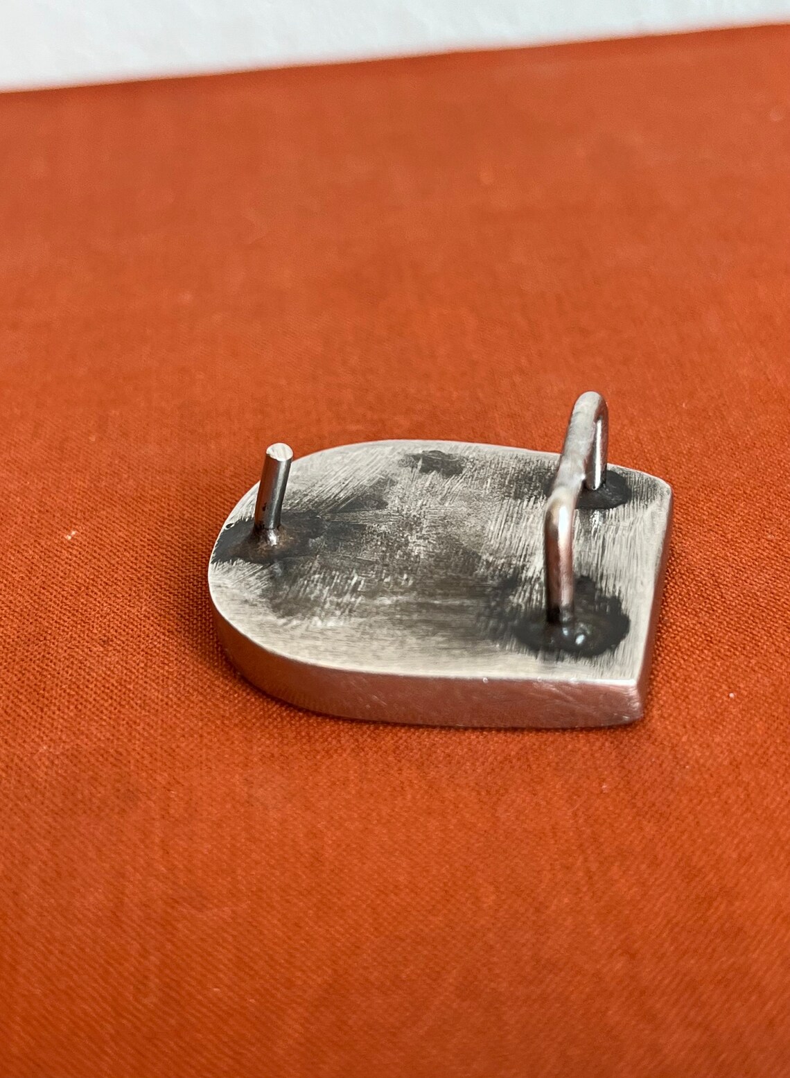 Vintage Mid-century Native American Sterling Silver & Turquoise Slab ...