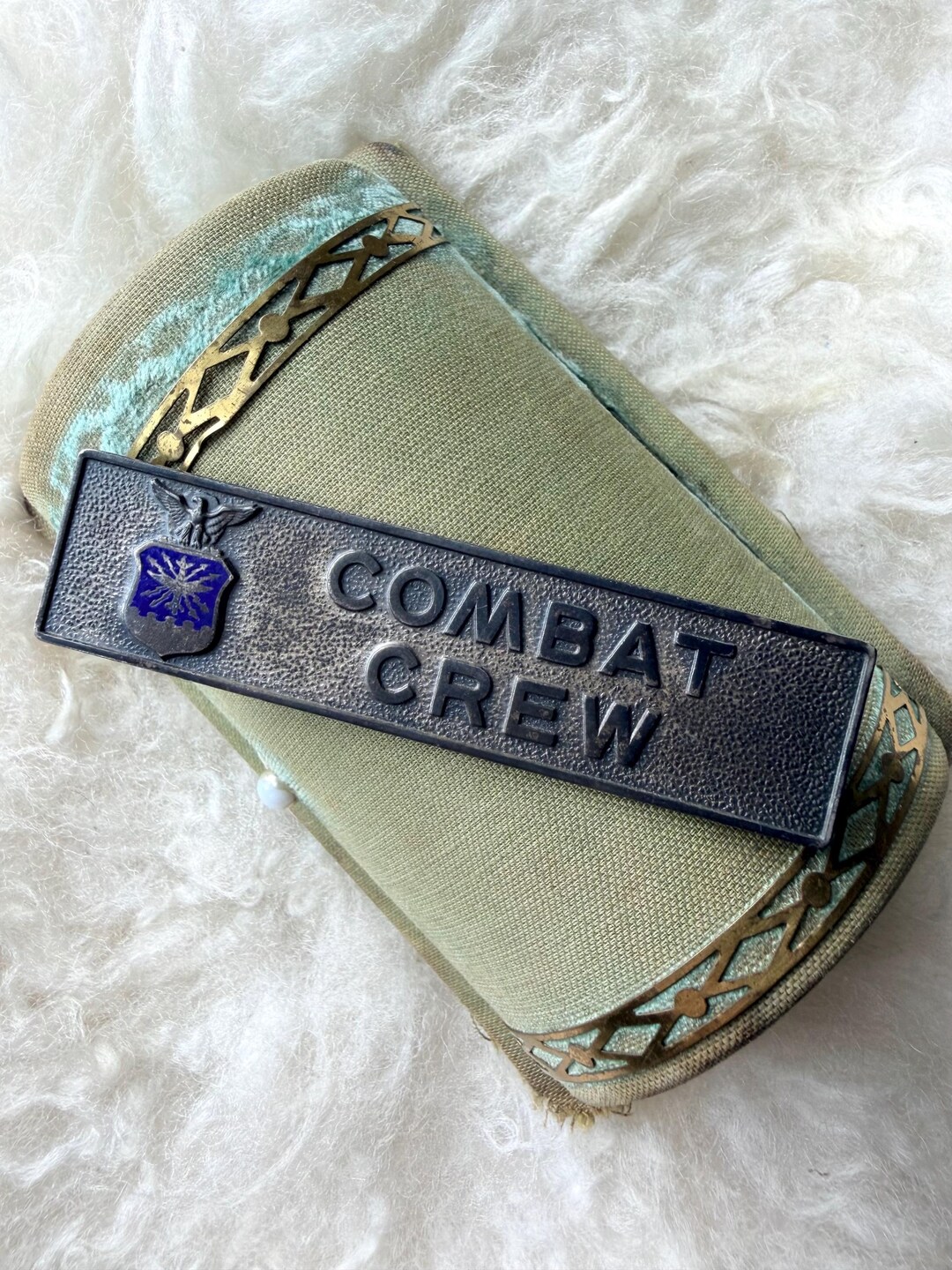 Vintage U.S. Air Force Sterling Silver .925 Combat Crew Push Back Pin ...