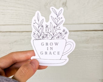 Grow in Grace Sticker - Etsy