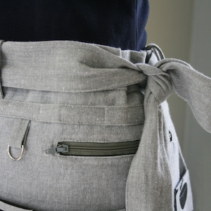 Waist Apron PDF Sewing Pattern, Utility Apron, Gathering Apron, Pockets ...
