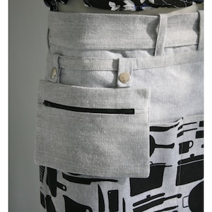 Waist Apron PDF Sewing Pattern, Utility Apron, Gathering Apron, Pockets ...