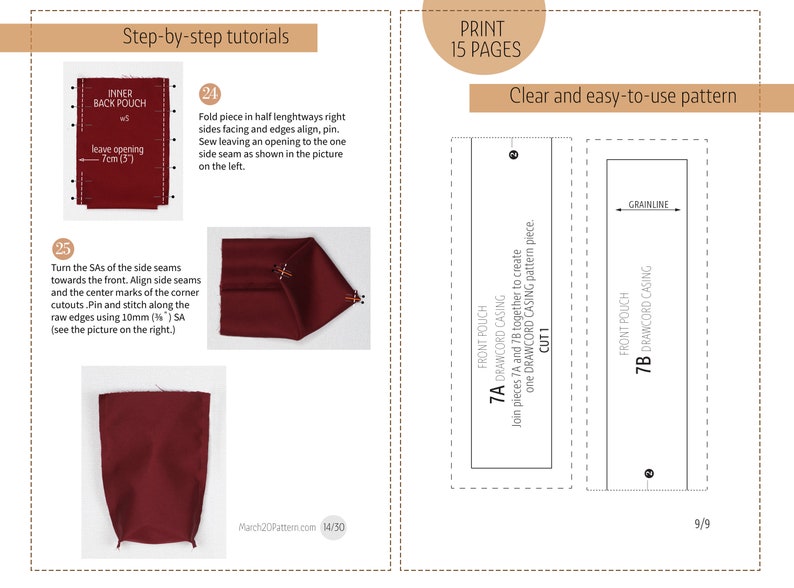 Hiking Belt Bag PDF Sewing Pattern Dog Activity Belt Pattern - Etsy