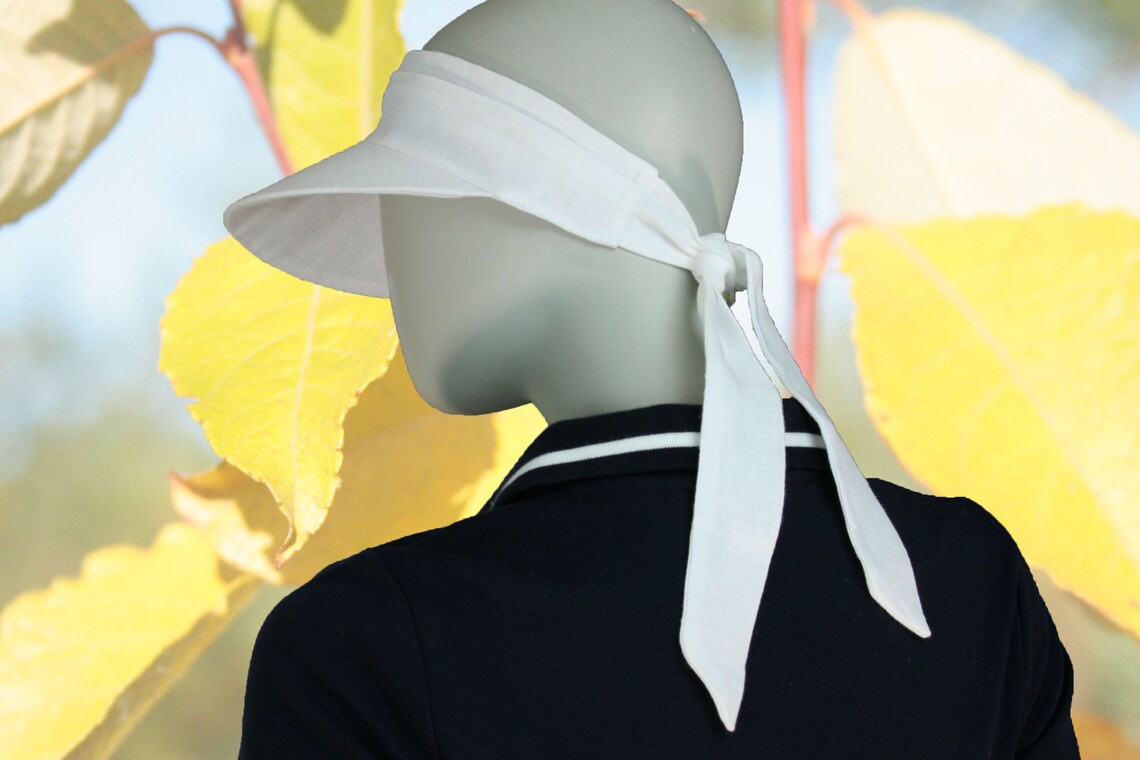 Linen Sun Visor Pdf Sewing Pattern, Wrap Visor, Tie up Visor, Sun Visor ...