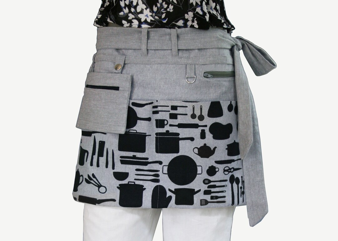 Waist Apron PDF Sewing Pattern Utility Apron Gathering - Etsy