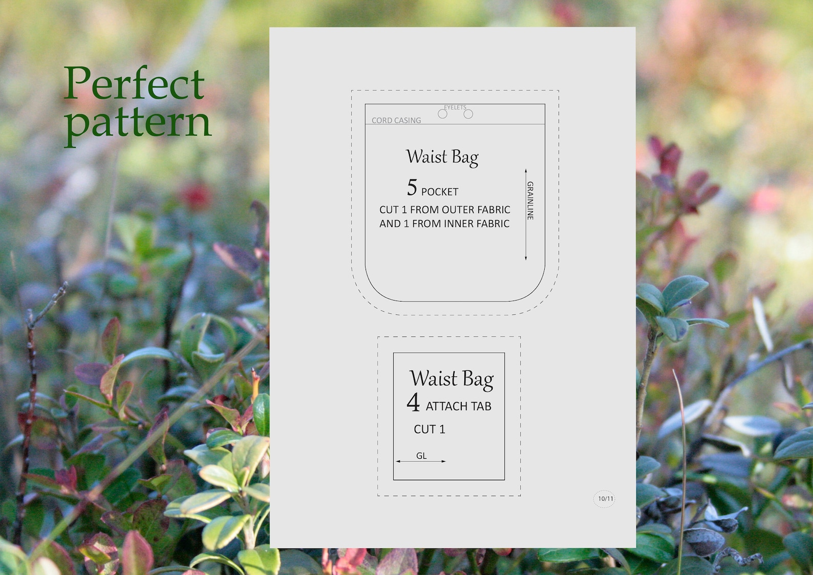 Waist Bag PDF Sewing Pattern Hip Bag Belt Bag Travel Hip | Etsy