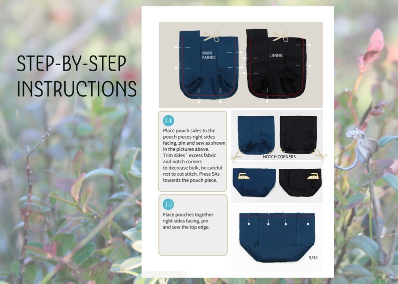 Waist Bag PDF Sewing Pattern Hip Bag Belt Bag Travel Hip - Etsy