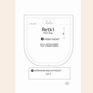 Waist Bag PDF Sewing Pattern, Hip Bag, Belt Bag, Travel Hip Bag ...