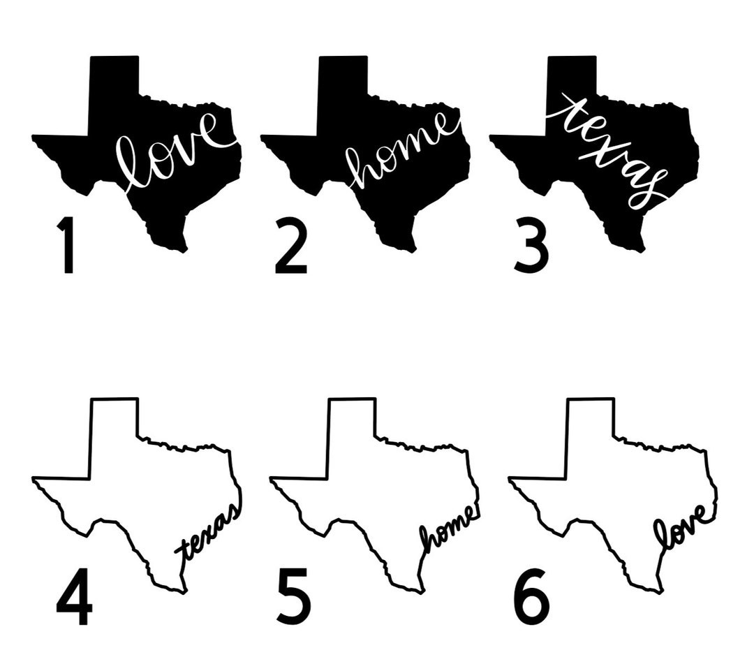Texas Decals Show Your State Pride - Etsy
