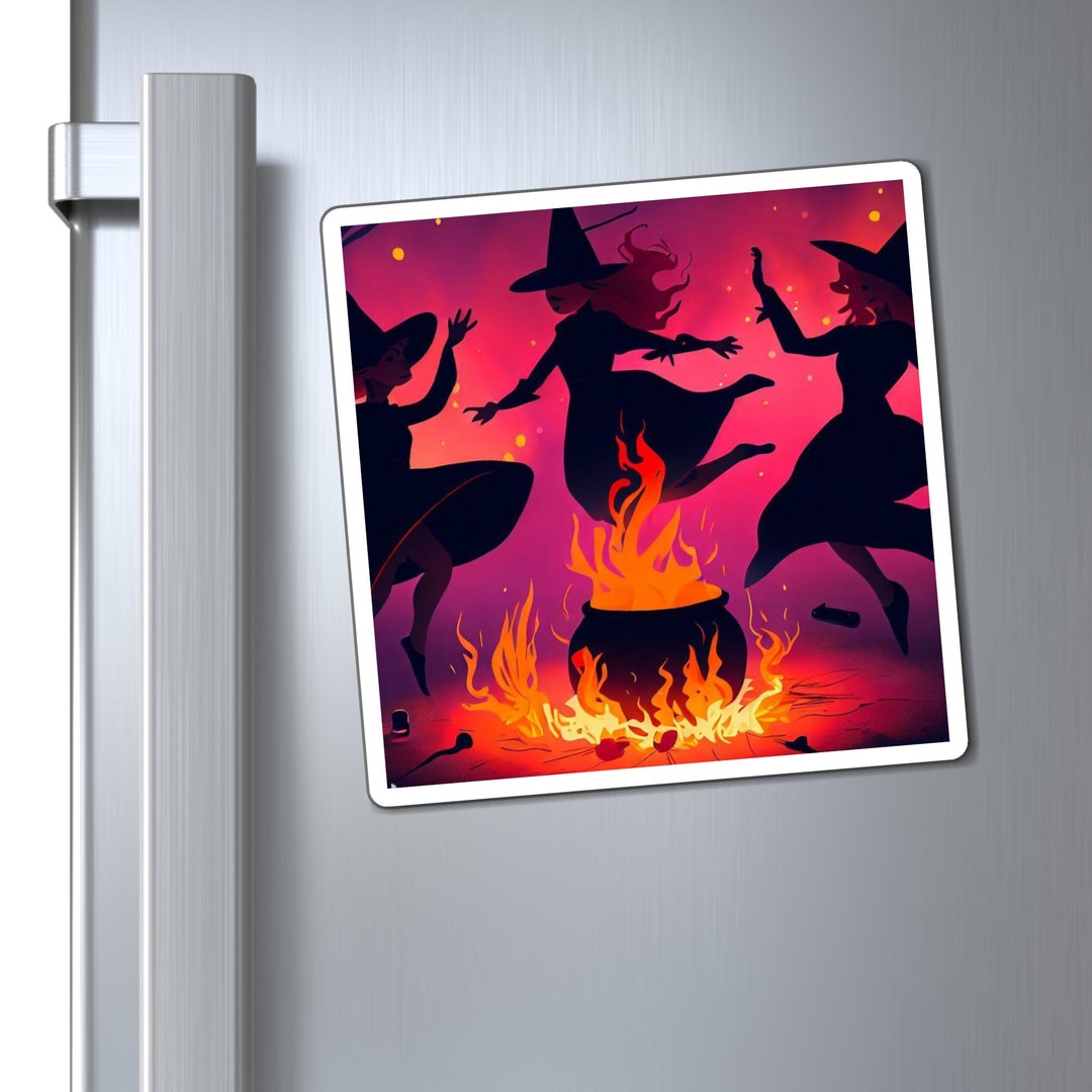 Halloween Magnet-witch's Magnet-halloween Witch's - Etsy