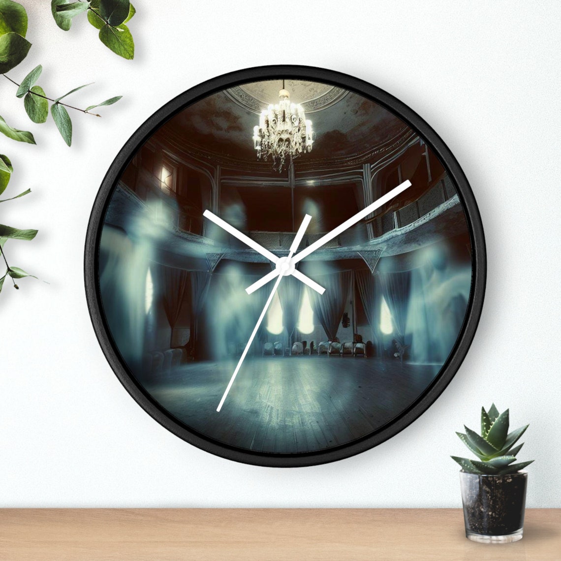 Haunted Mansion Clock-haunted House Clock-ghost Clock-halloween Ghost ...