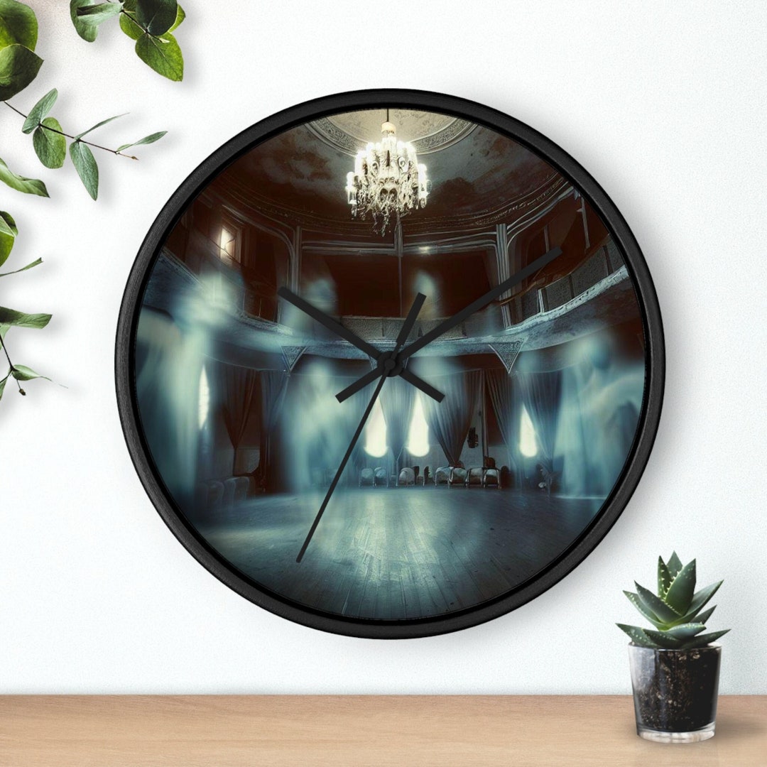 Haunted Mansion Clock-haunted House Clock-ghost Clock-halloween Ghost ...