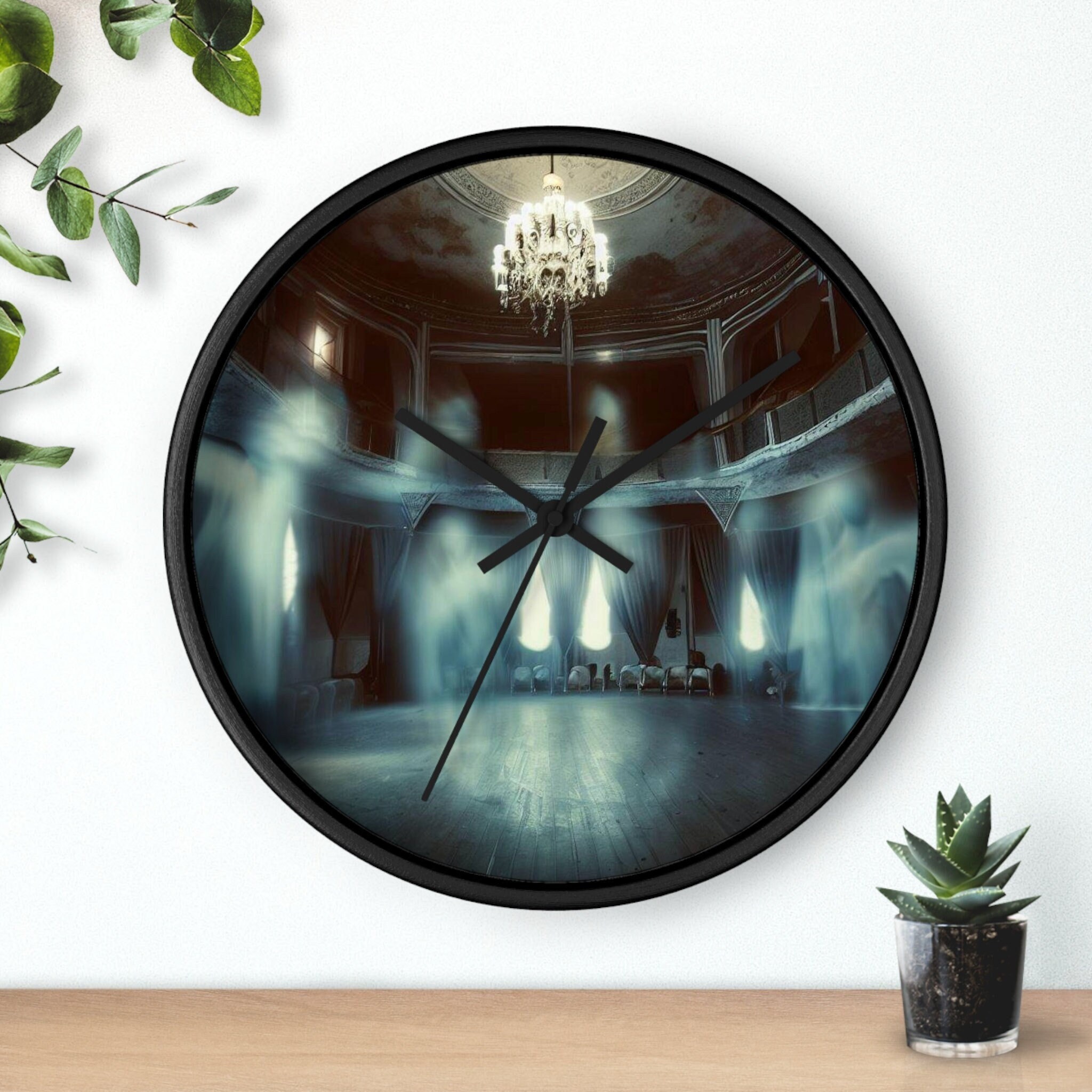 Haunted Mansion Clock-haunted House Clock-ghost Clock-halloween Ghost ...