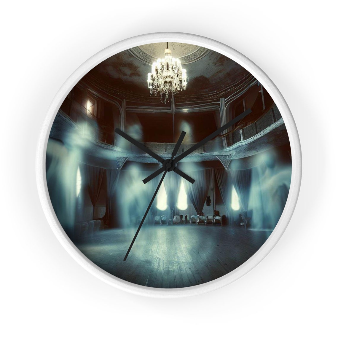 Haunted Mansion Clock-haunted House Clock-ghost Clock-halloween Ghost ...