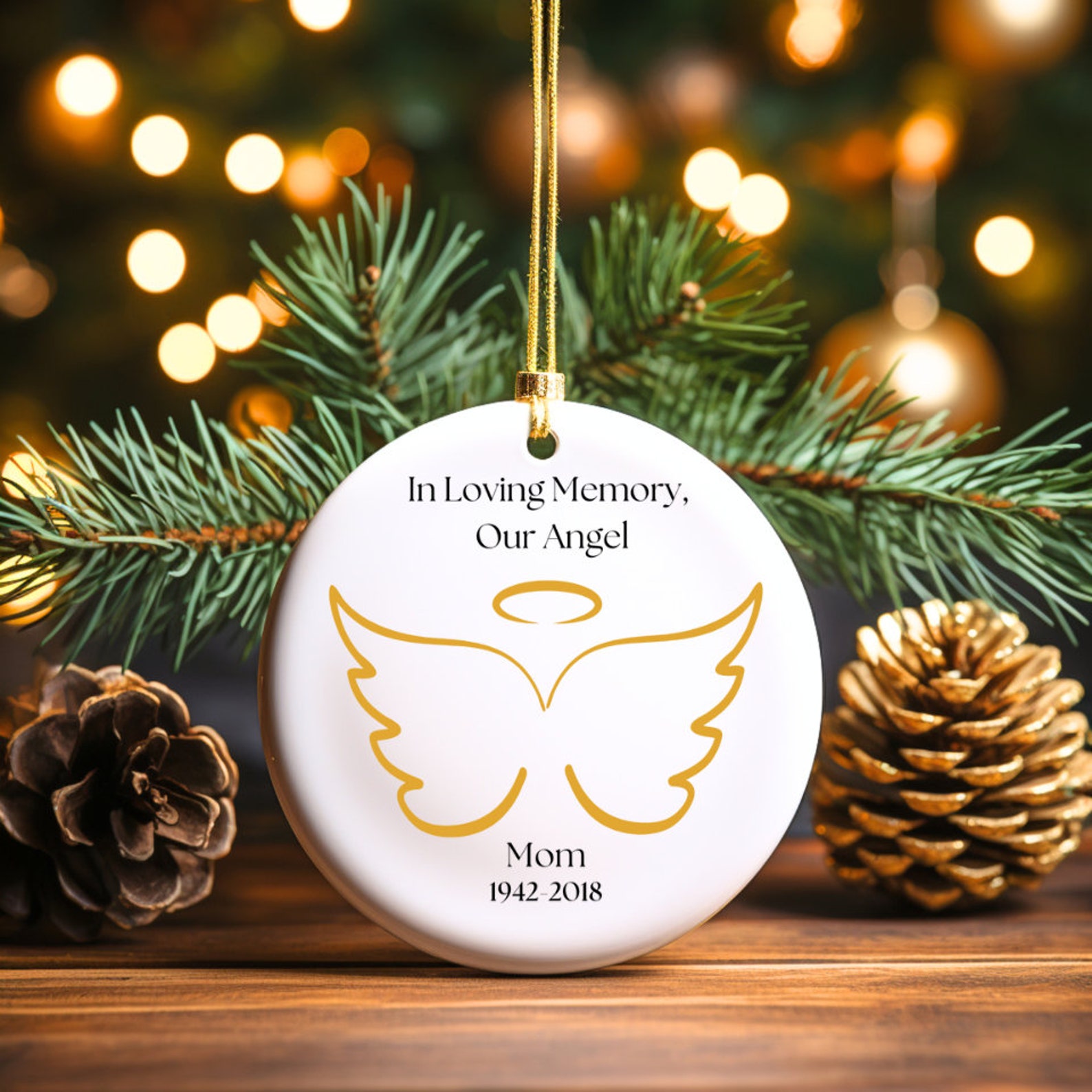 Memorial Ornament-memorial Christmas Ornament-personalized - Etsy