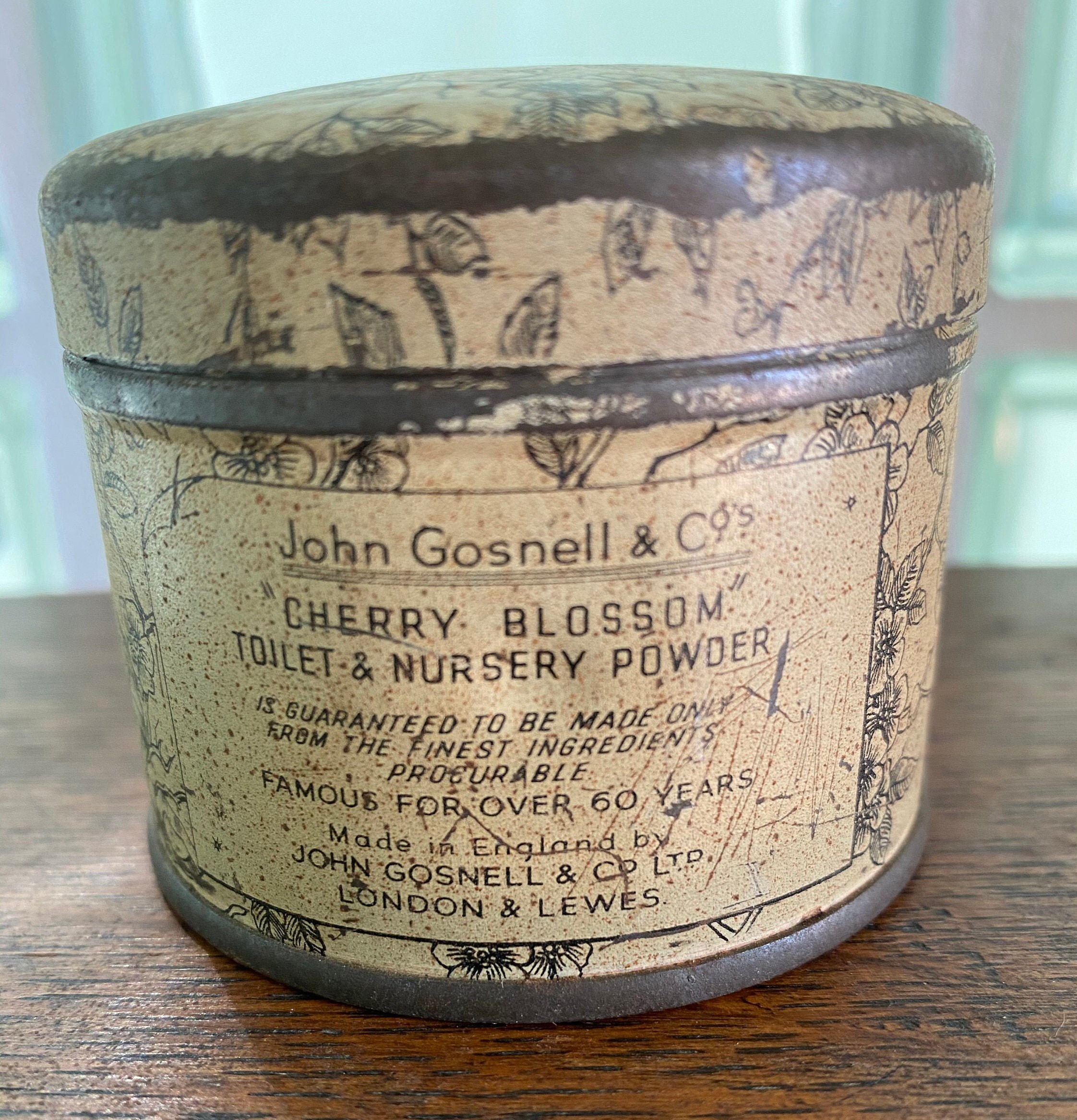 Advertisements Cherry Blossom Toilet Powder. Vintage Tin Collectibles ...