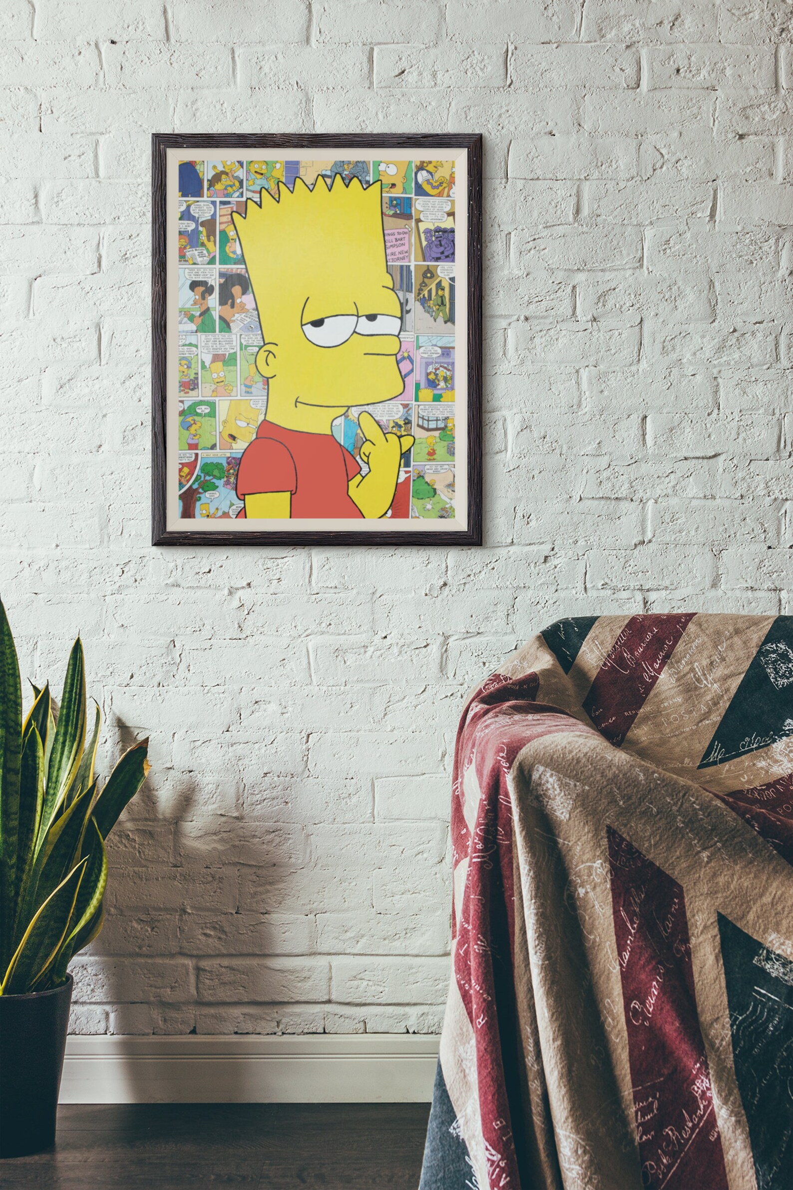 Bart Simpson Poster, Die Simpsons Kunst, Acrylgemälde Kunstdruck, Comic ...