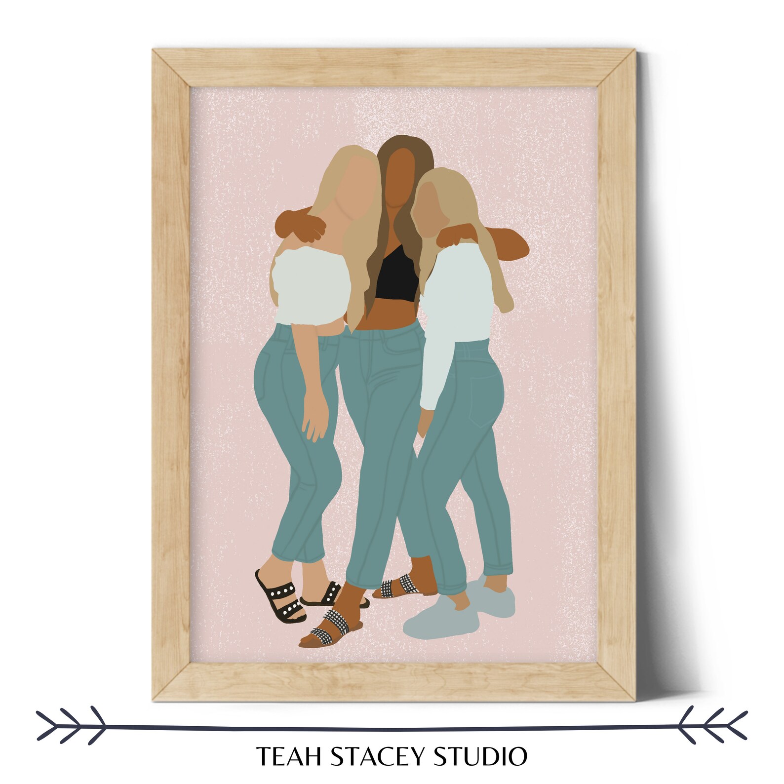 BEST FRIEND PORTRAIT Custom Portrait Drawing Portrait From - Etsy Australia