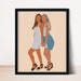 BEST FRIEND PORTRAIT, Custom Portrait Drawing, Portrait From Photo ...