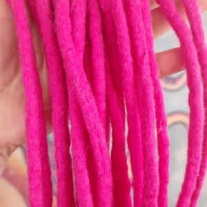 Amazing Long Handmade Ponytail With Irish Wool Dreadlocks Sweet Bonbon ...