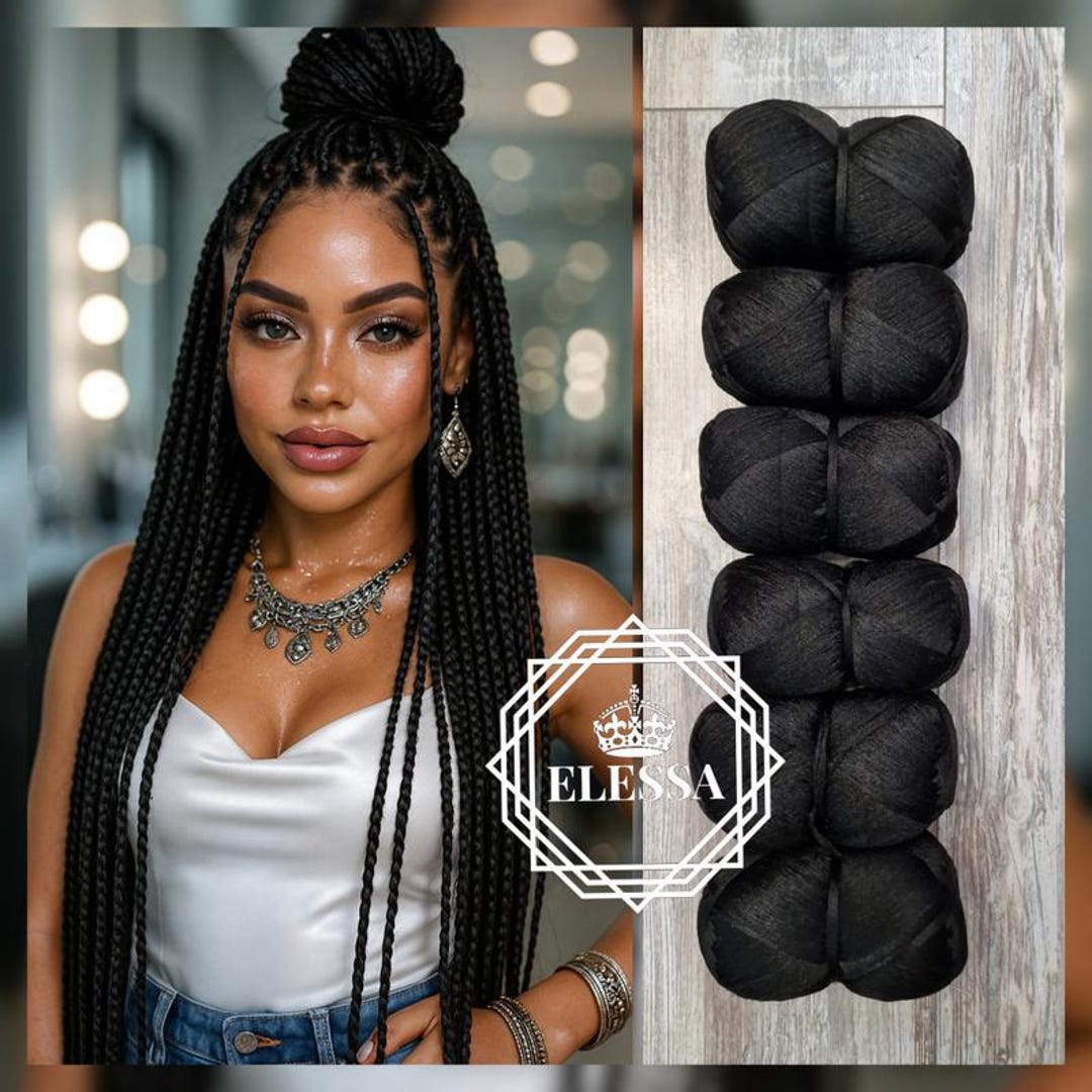 SET of Brazilian Yarn for Braids High-quality Acrylic Wool for Hair ...