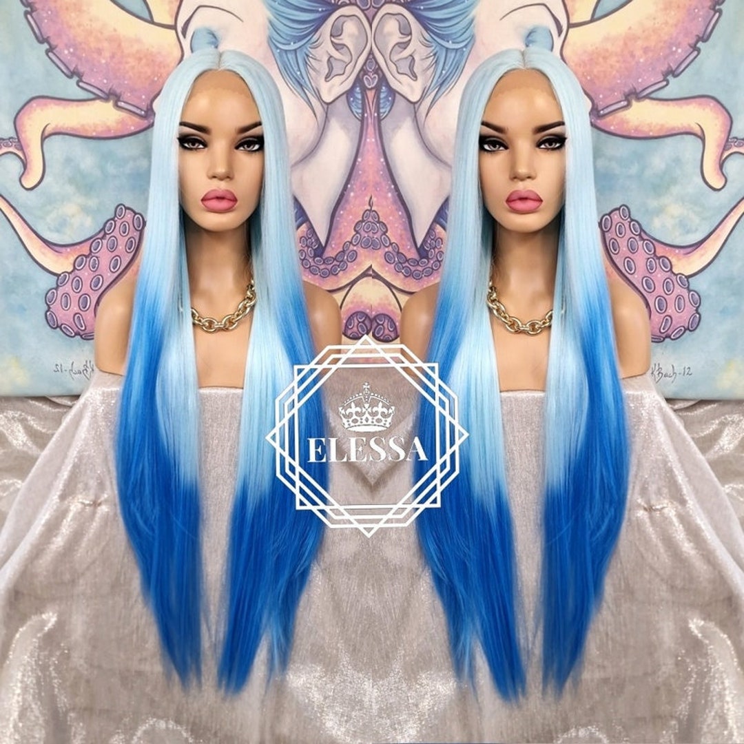 Alien Beauty Extra Long Boutique Lace Front Straight 100cm Gradient Wig ...