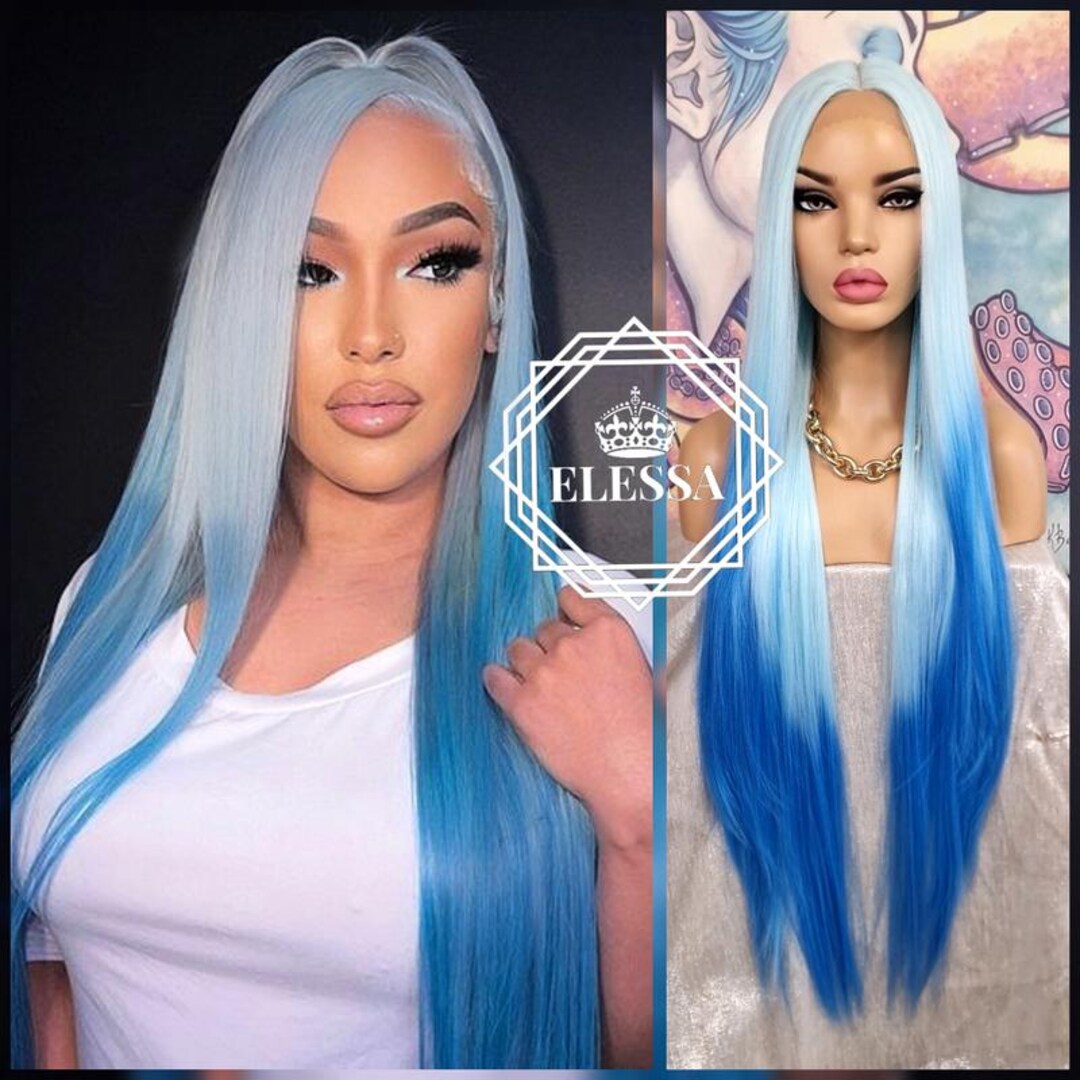 Alien Beauty Extra Long Boutique Lace Front Straight 100cm Gradient Wig ...
