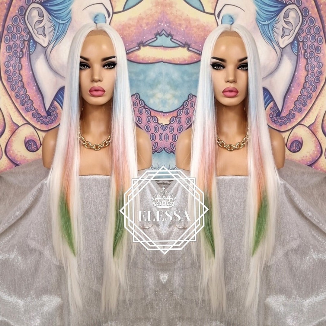 Alien Fantasy Beautiful Extra Long Straight Designer Lace Front Wig ...