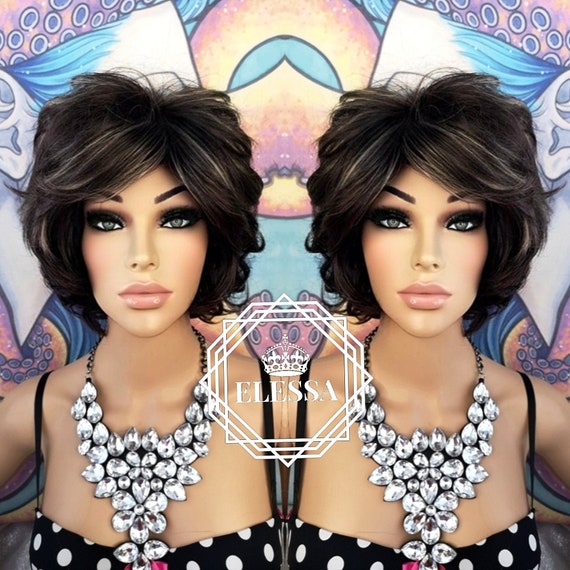 Short Short Amazing Wig Model in Retro Style Lady Diana With | Etsy