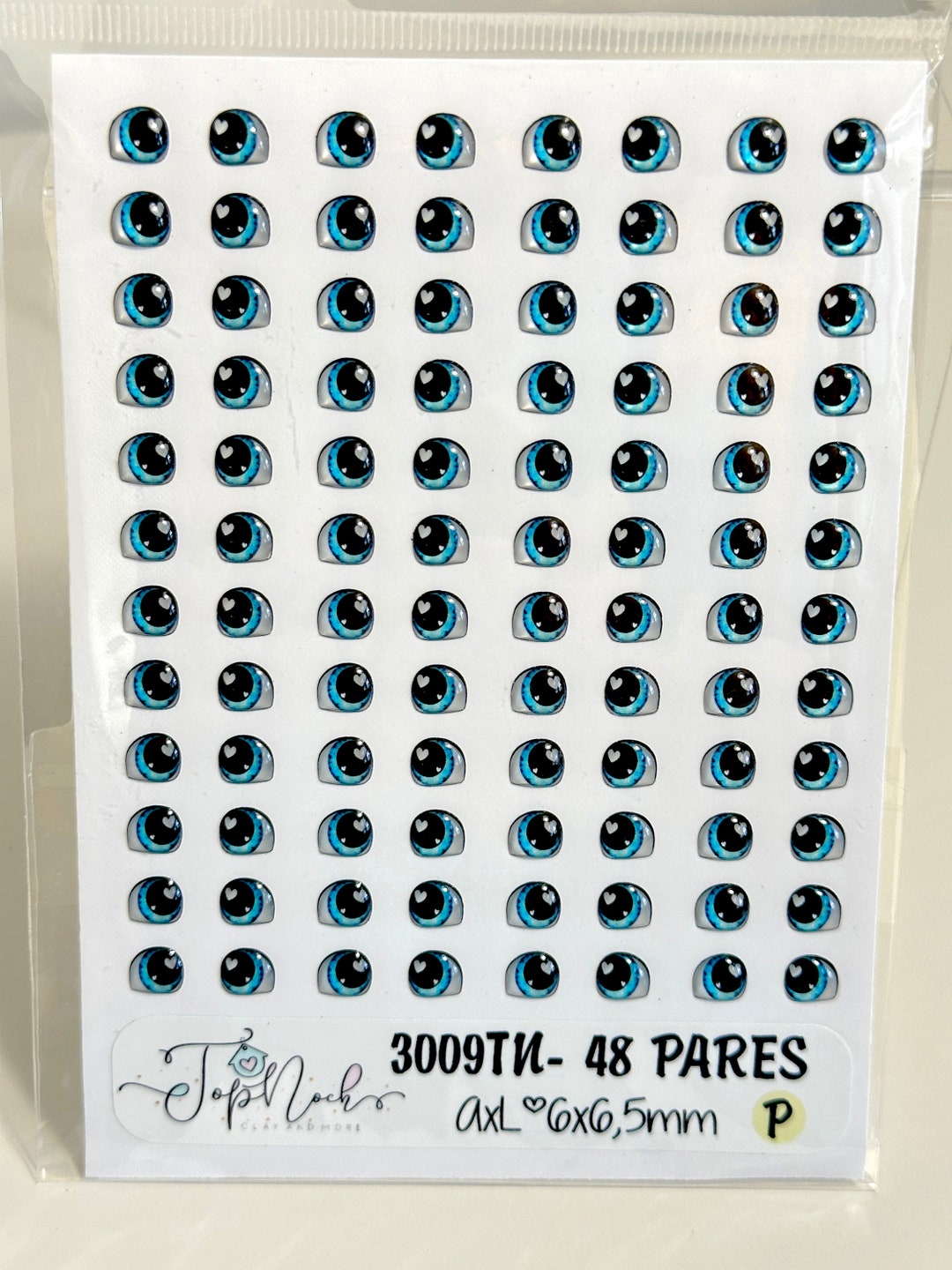 Resin Eyes 3009TN (new Collection ), Adhesive Eyes, Dolls Eyes, 3d ...