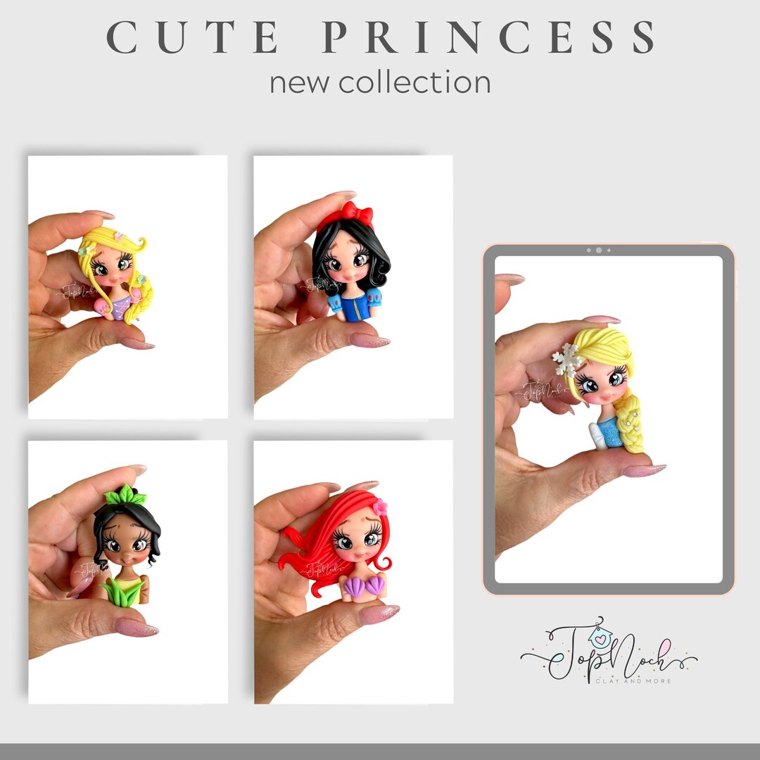 Princess Doll Bust, Clays for Bows, Clay Dolls, Bow Centers, Clay Dolls ...