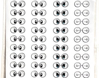 Resin Eyes 251TN (new Collection ), Adhesive Eyes, Dolls Eyes, 3d ...