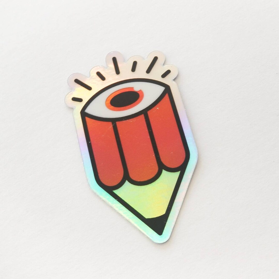 Creative Eye Holographic Vinyl Sticker Accessory for Artists, Designers ...
