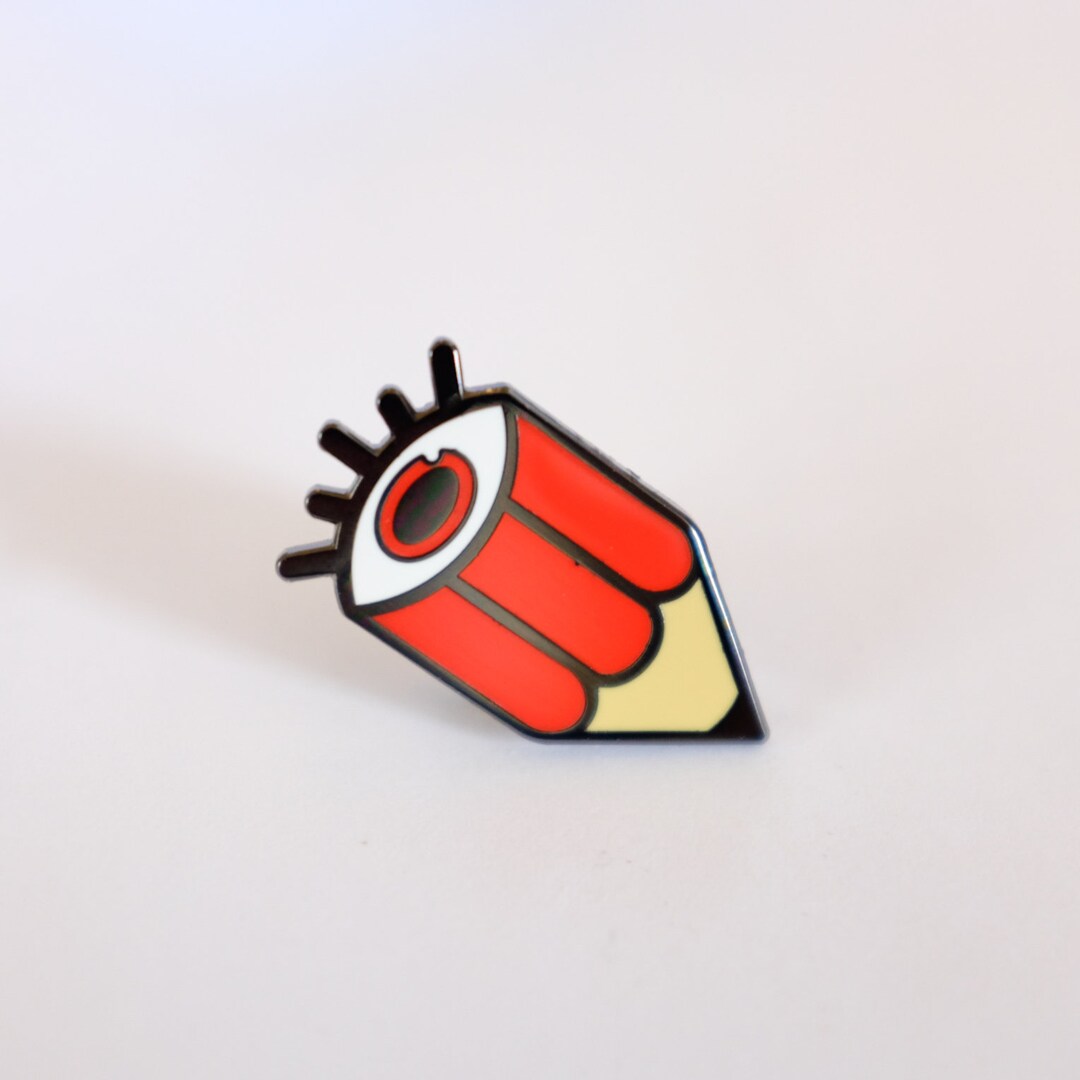 Creative Eye // Pencil Enamel Pin for Artists, Writers, and All ...