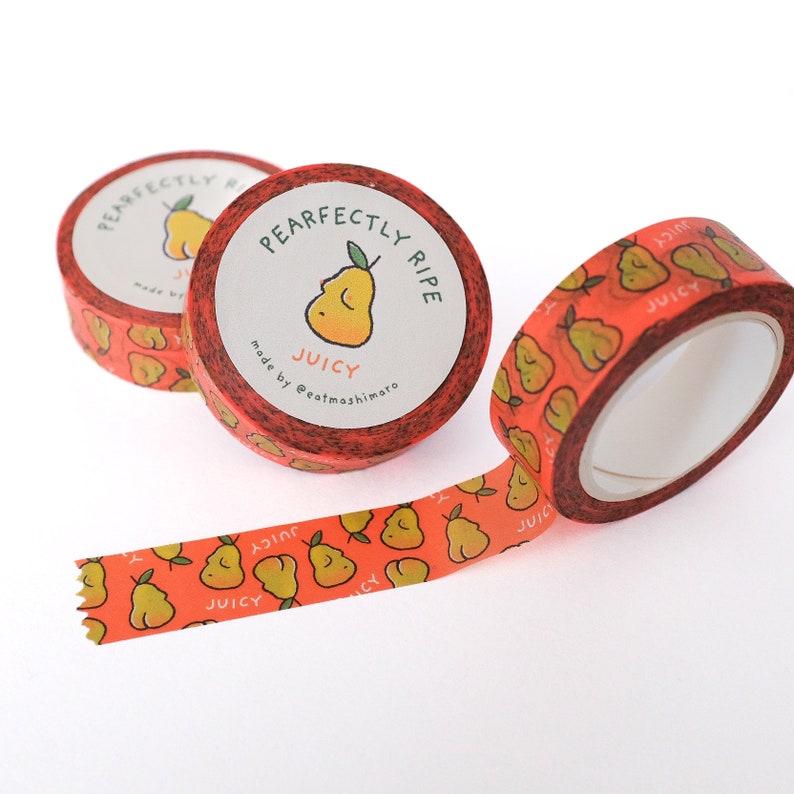 Teka Muna Washi Tape // Filipino Frog and Juicy Pear - Etsy