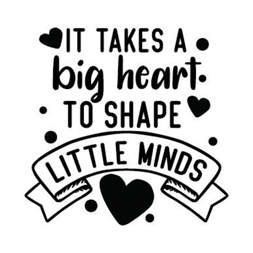 It Takes A Big Heart to Shape Little Minds SVG Teacher Days - Etsy