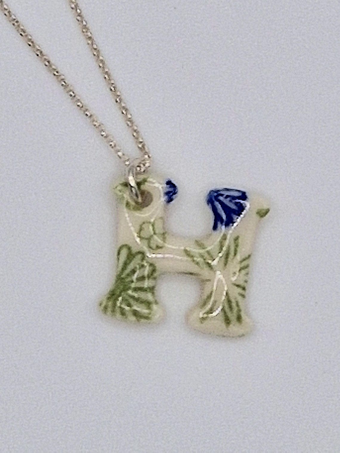 Letter H Alphabet Pendant & Sterling Silver Necklace Uk, Birthday Gift ...