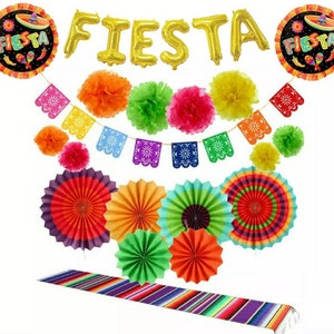 Fiesta Party Pack Serape Table Runner Party Supplies Birthday - Etsy