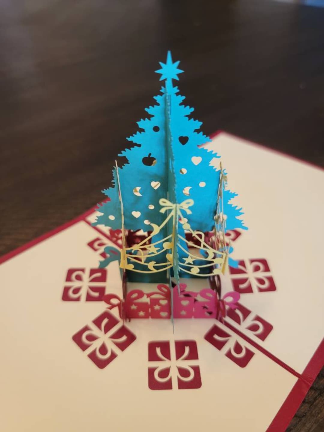 Pop-up 3D Christmas Greeting Card With Envelope / Personalization ...