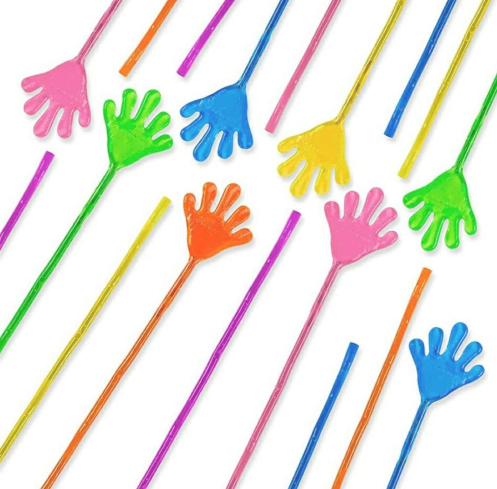 72pcs Assorted Colors Stretchy 7 Inches Long Sticky Hands | Etsy