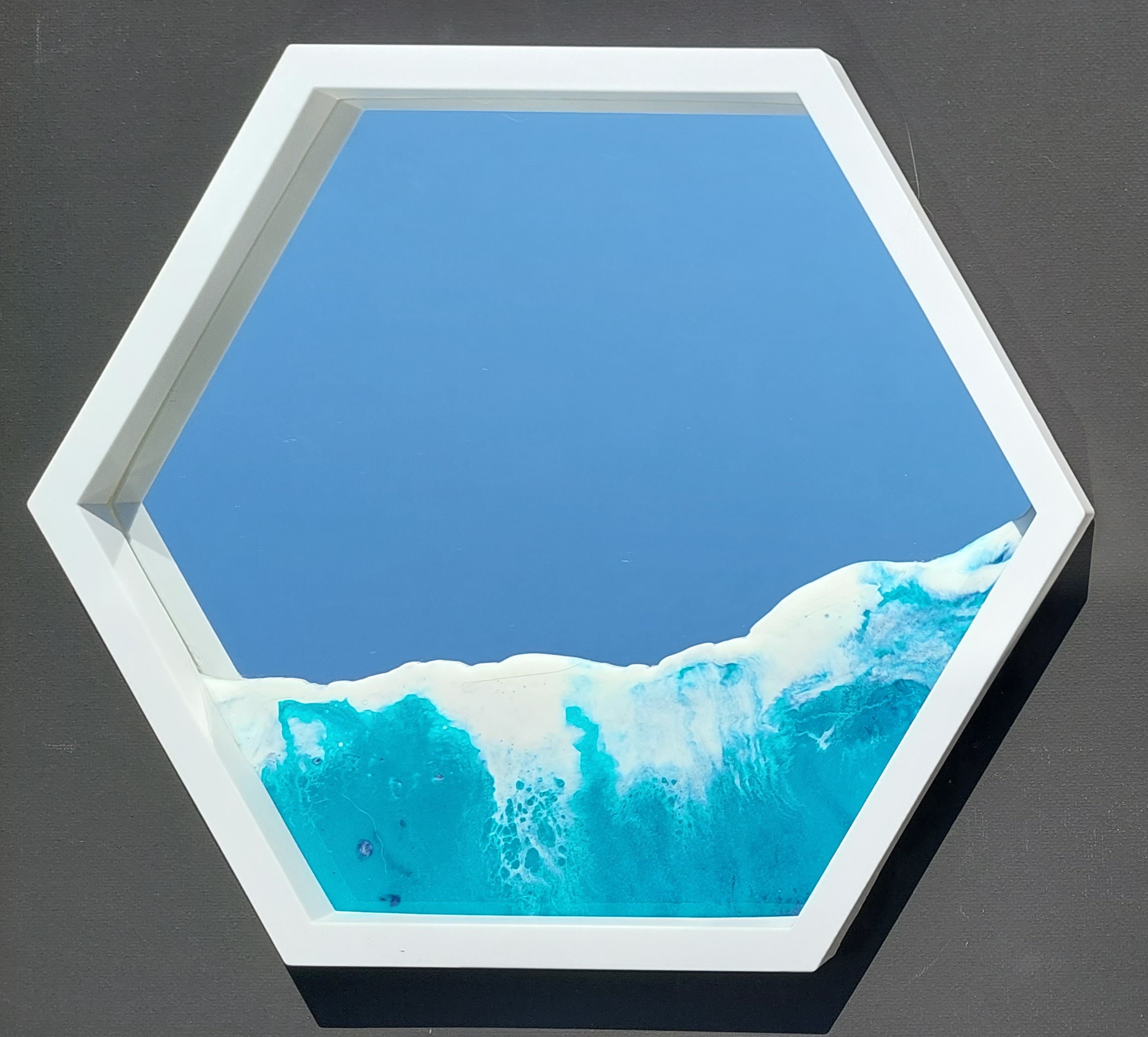 Ocean Resin Beach Mirror, Wall Mounted Mirror, Beach House Decor, Beach ...