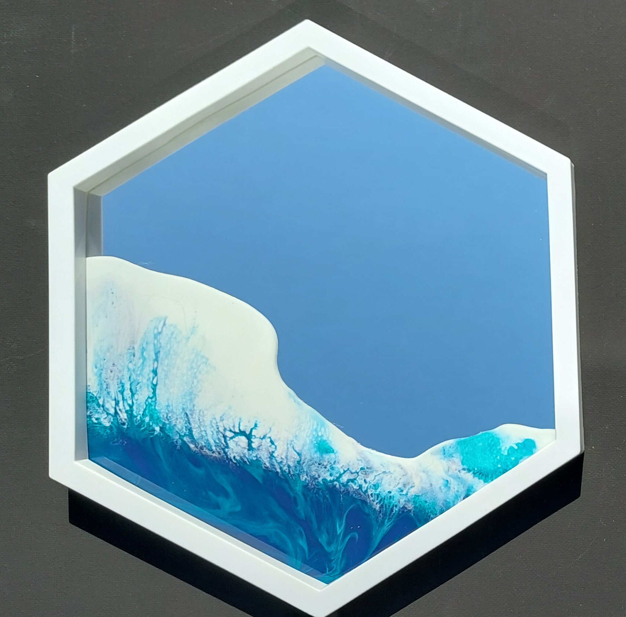 Ocean Resin Beach Mirror, Wall Mounted Mirror, Beach House Decor, Beach ...